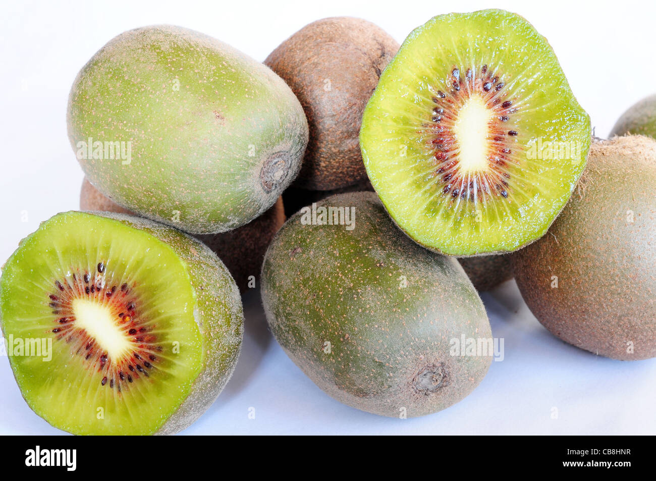 Closeup view of fresh kiwi fruits Stock Photo - Alamy