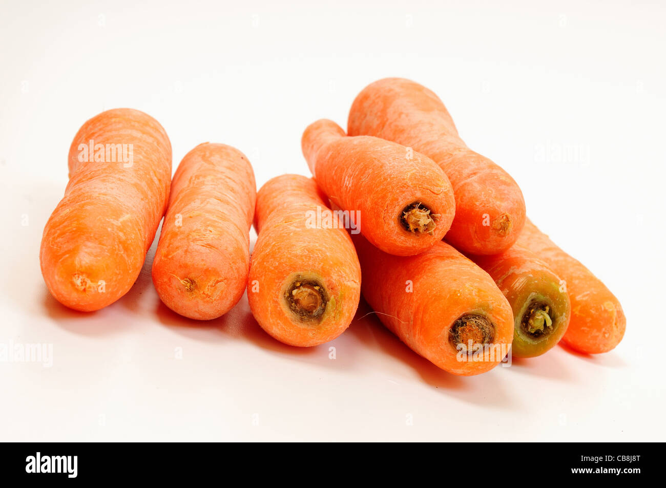 Bunch Of Raw Carrots Stock Photo - Alamy