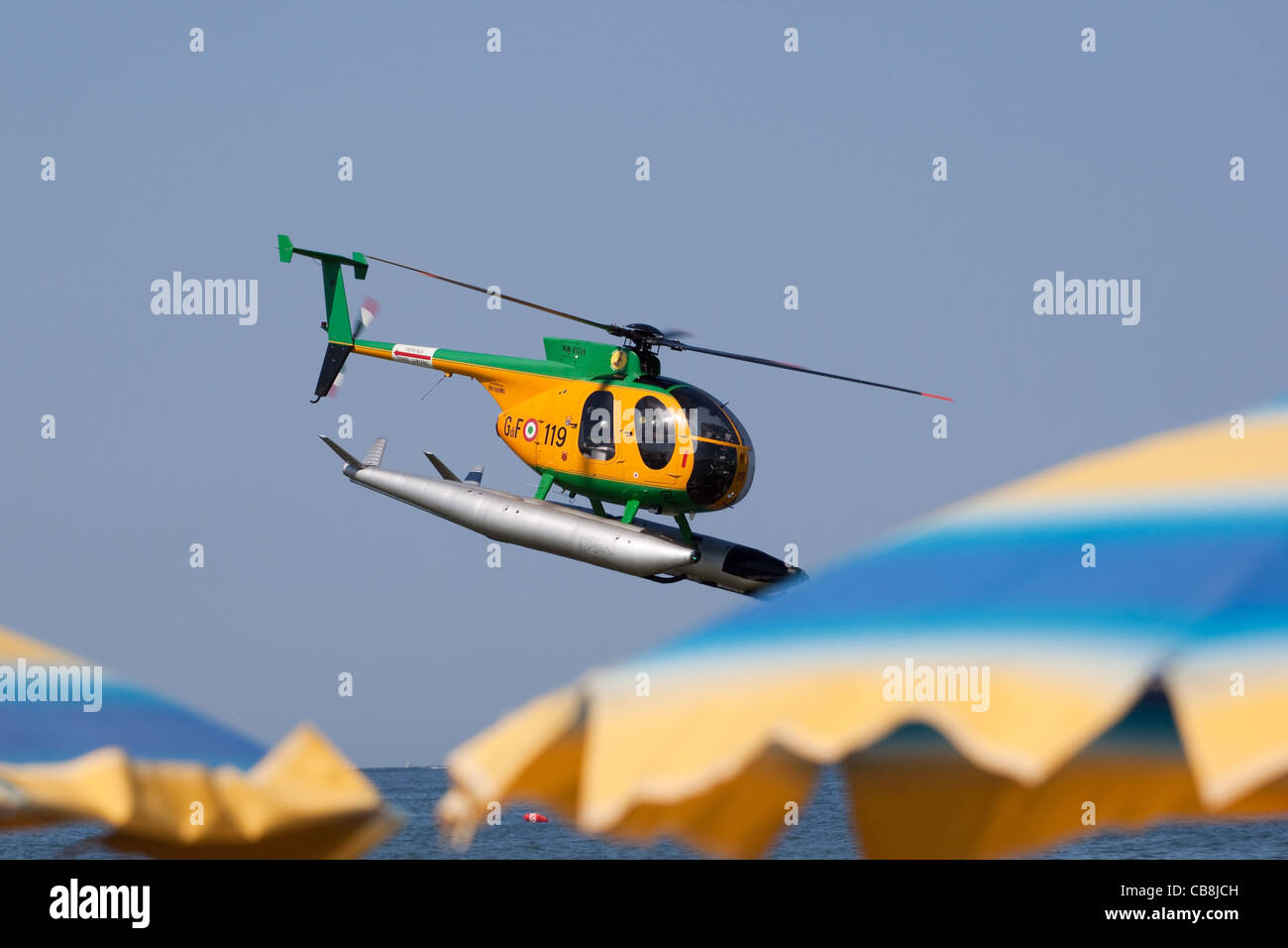 The MD Helicopters NH-500 during an airshow Stock Photo - Alamy