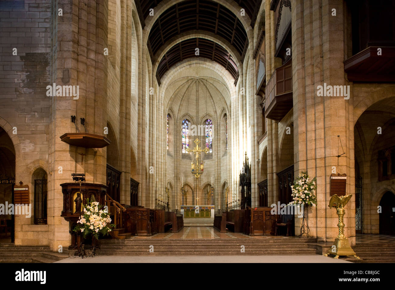Cape Town: St George's Cathedral nave Stock Photo - Alamy