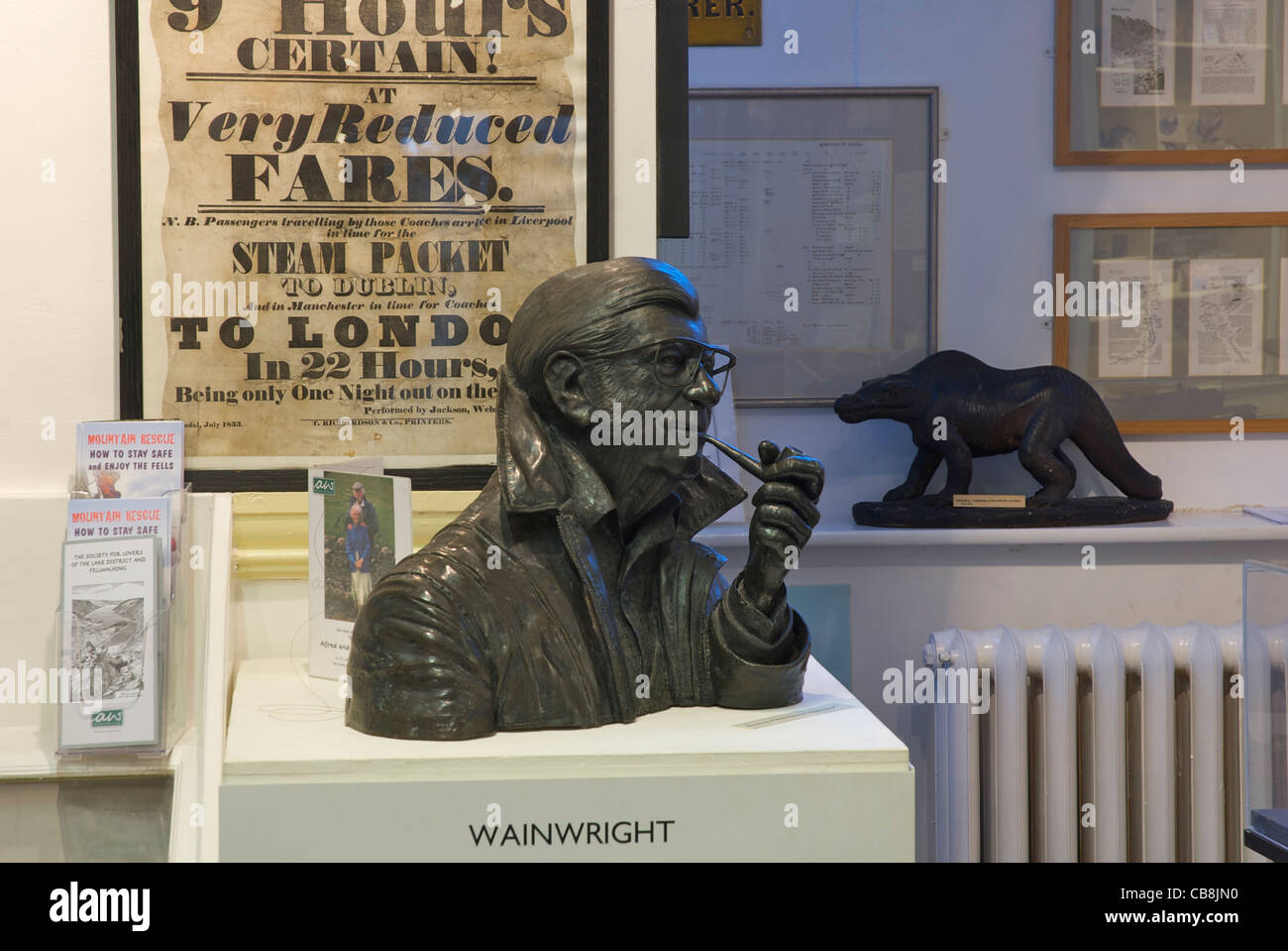 Exhibits about fellwalker and author, Arthur Wainwright, in Kendal ...