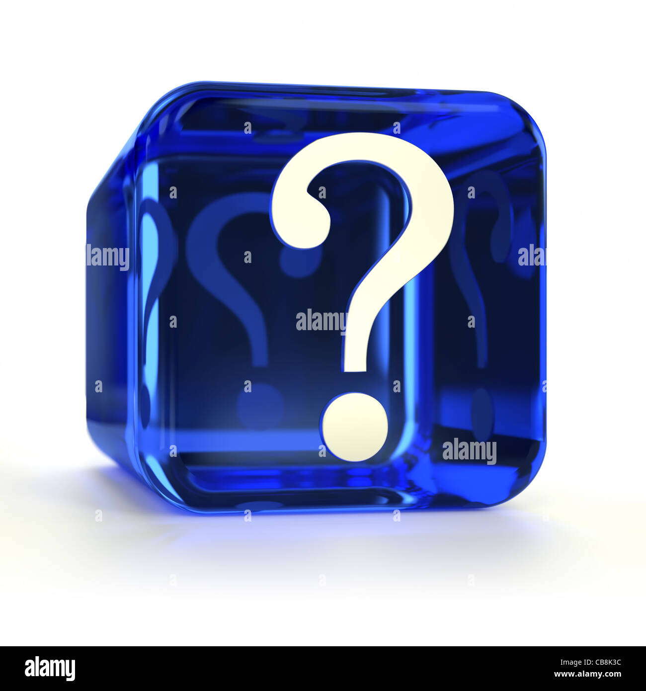 Blue question mark computer icon. Part of an icon set Stock Photo - Alamy