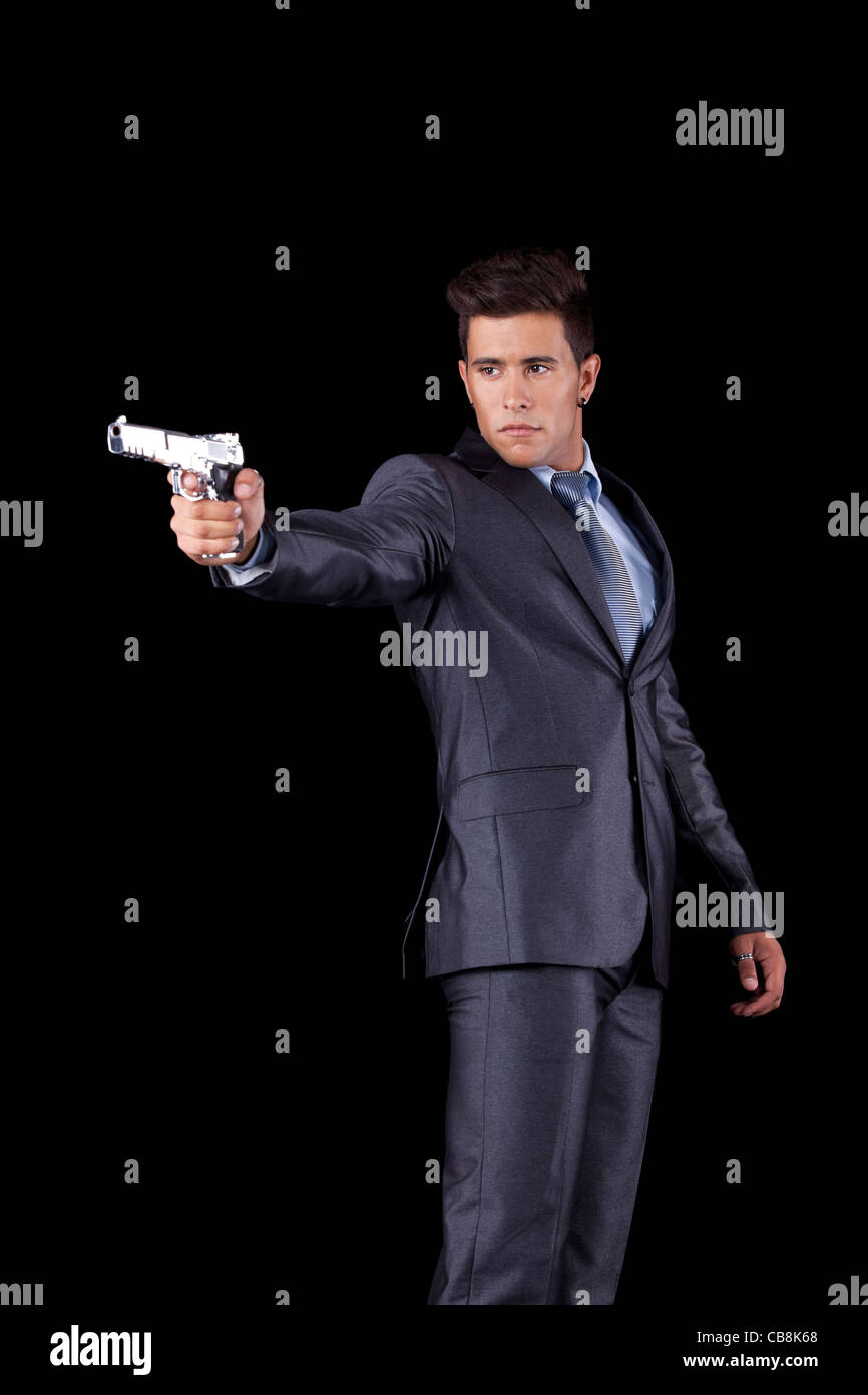 Businessman handgun isolated on hi-res stock photography and images - Alamy