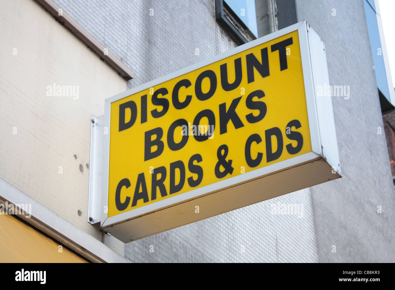 book and CD shop sign Stock Photo - Alamy