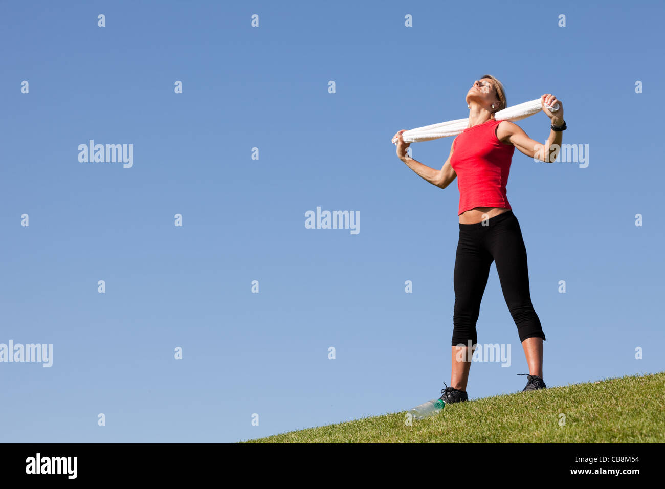 sad teenager looking down in outdoor Stock Photo - Alamy