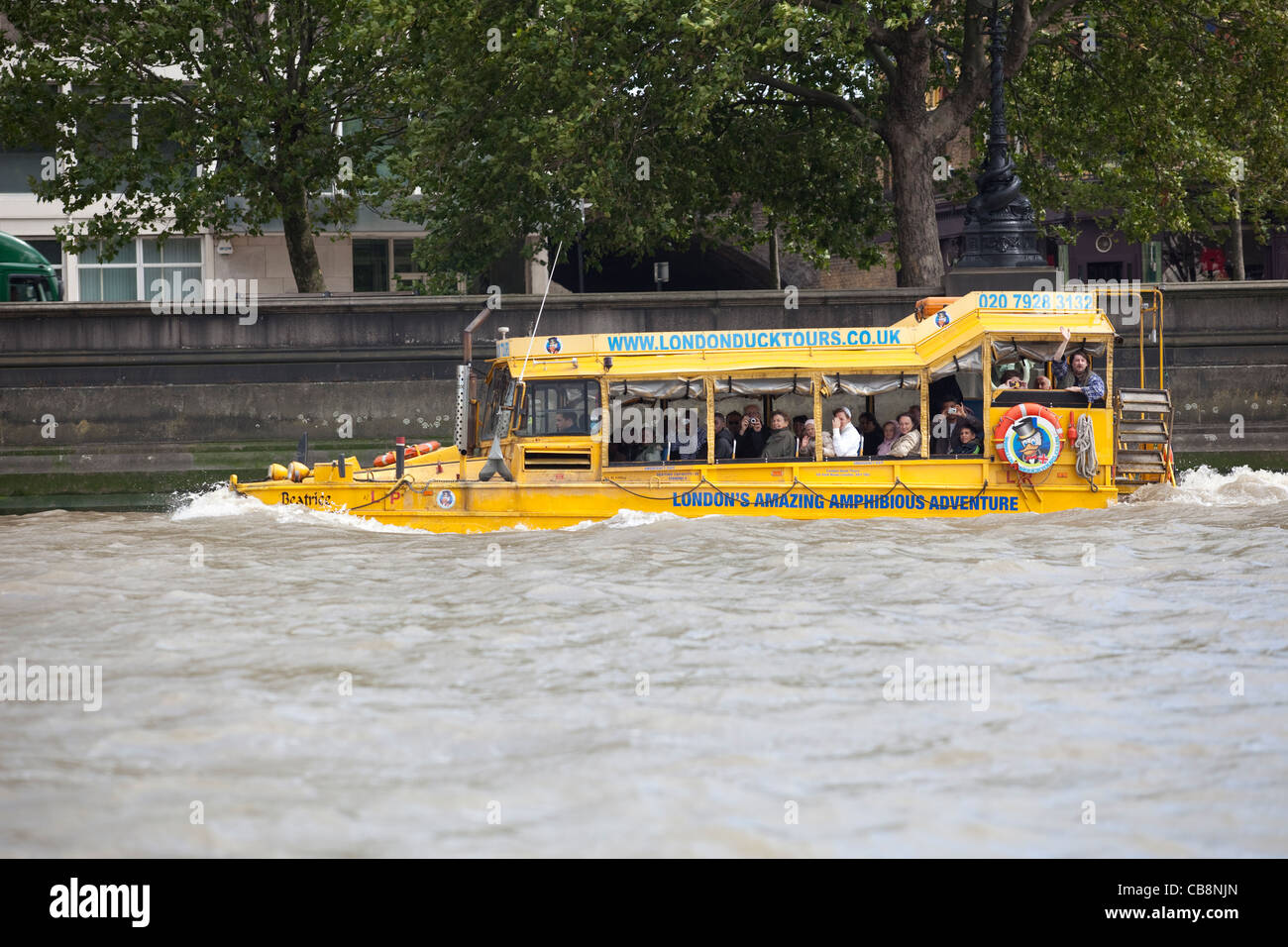 London Duck Tour on the River Thames Stock Photo - Alamy
