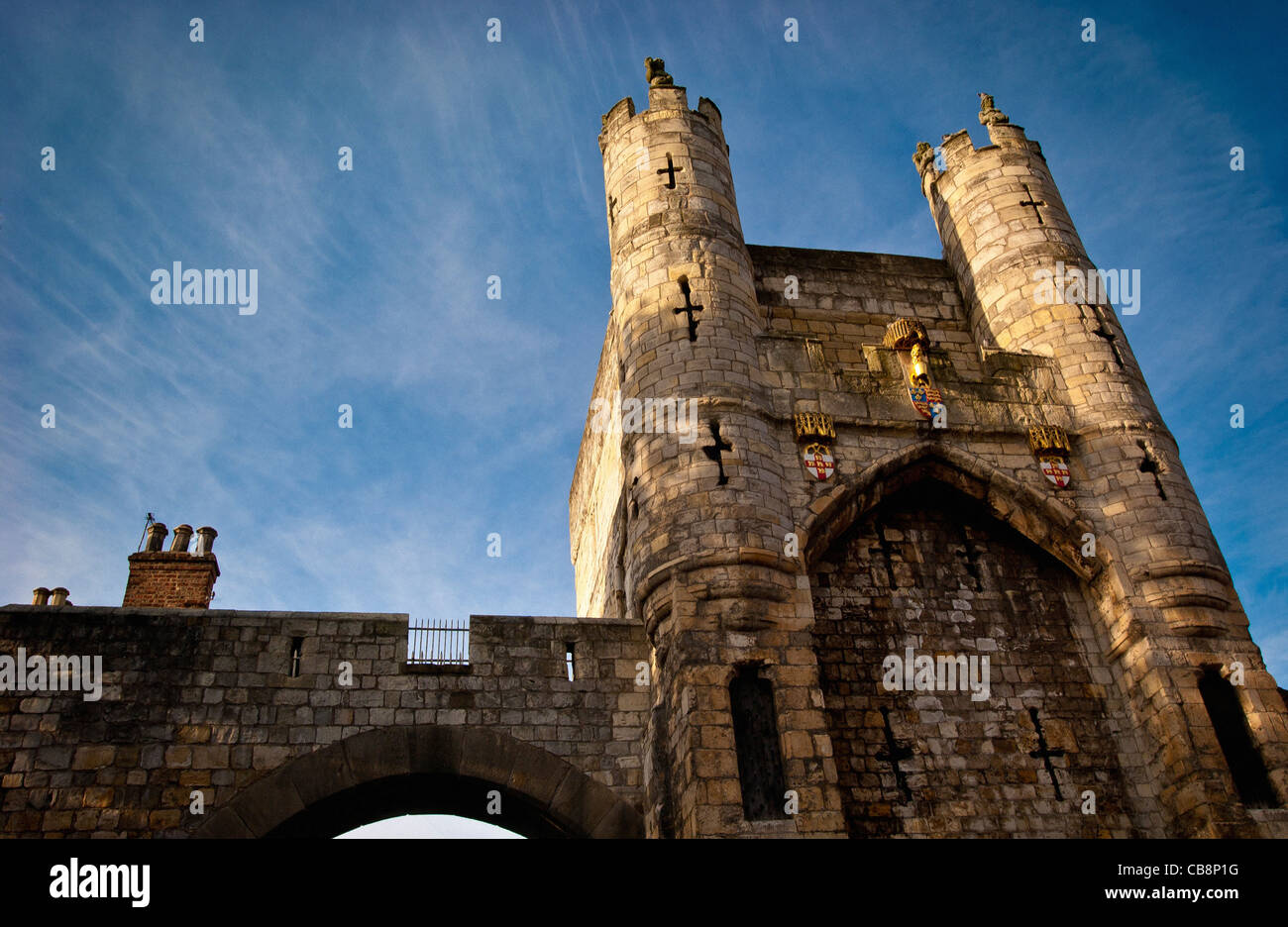 Monk Bar - part of the city walls, York, UK Stock Photo - Alamy