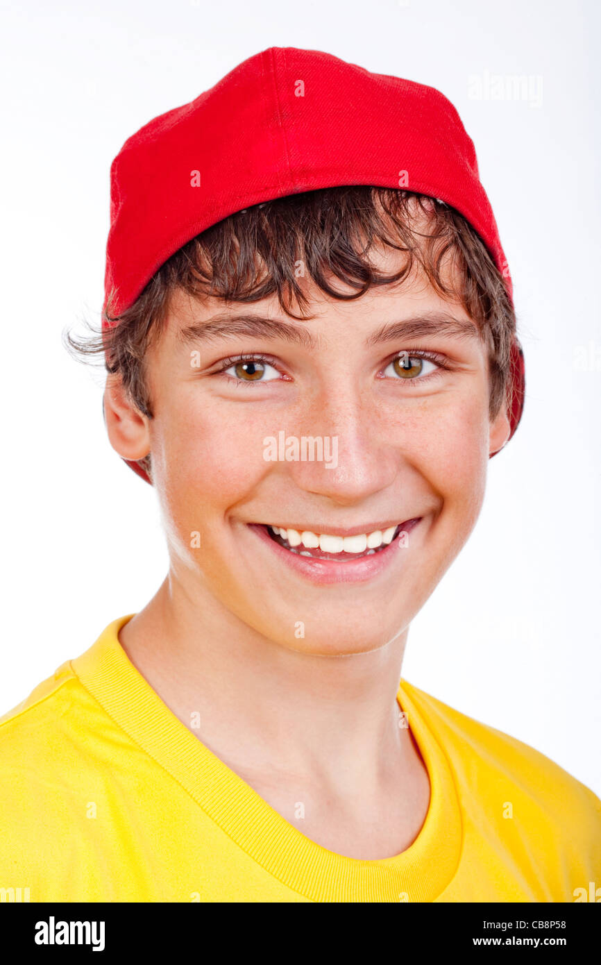 Portrait of a man in a red cap hi-res stock photography and images - Alamy