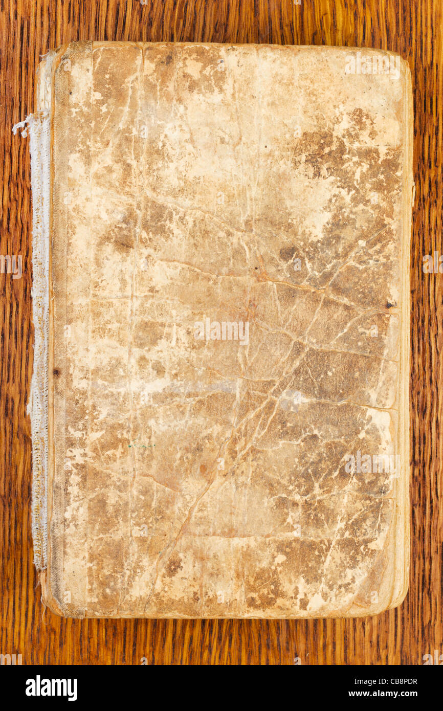 Old books of different shape and color. Isolated on white background ...