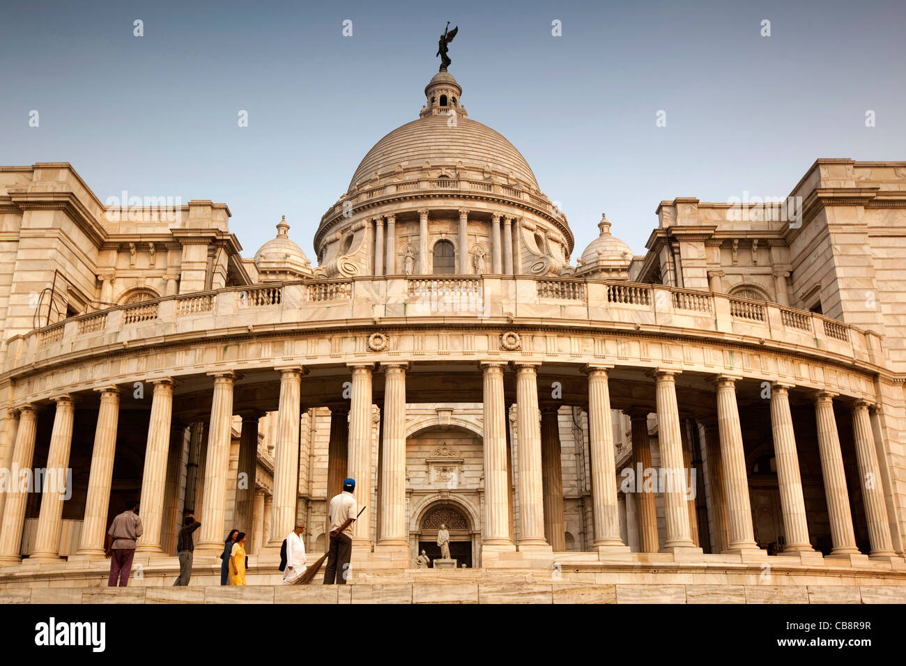 India, West Bengal, Kolkata, architecture Victoria Memorial, west front ...