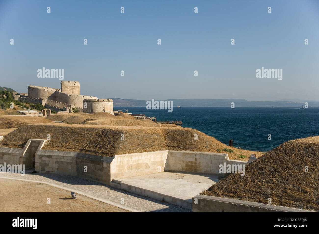 Kilid Bahr Fort on the Gallipoli peninsula shelled by the British in ...