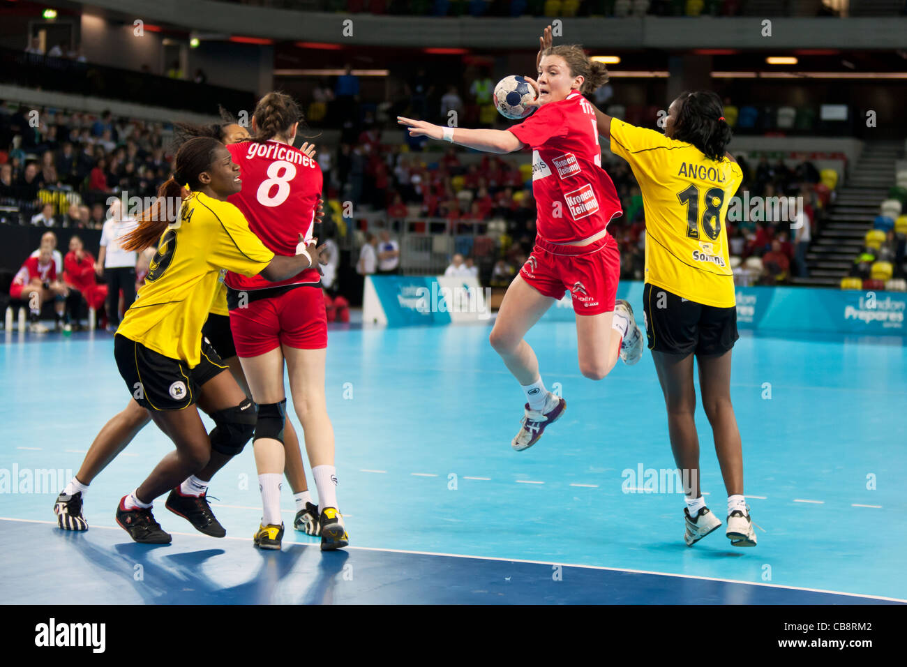 Sonja FREY (No.5 - AUT), Bombo Madalena CALANDULA & Marcelina KIALA ...