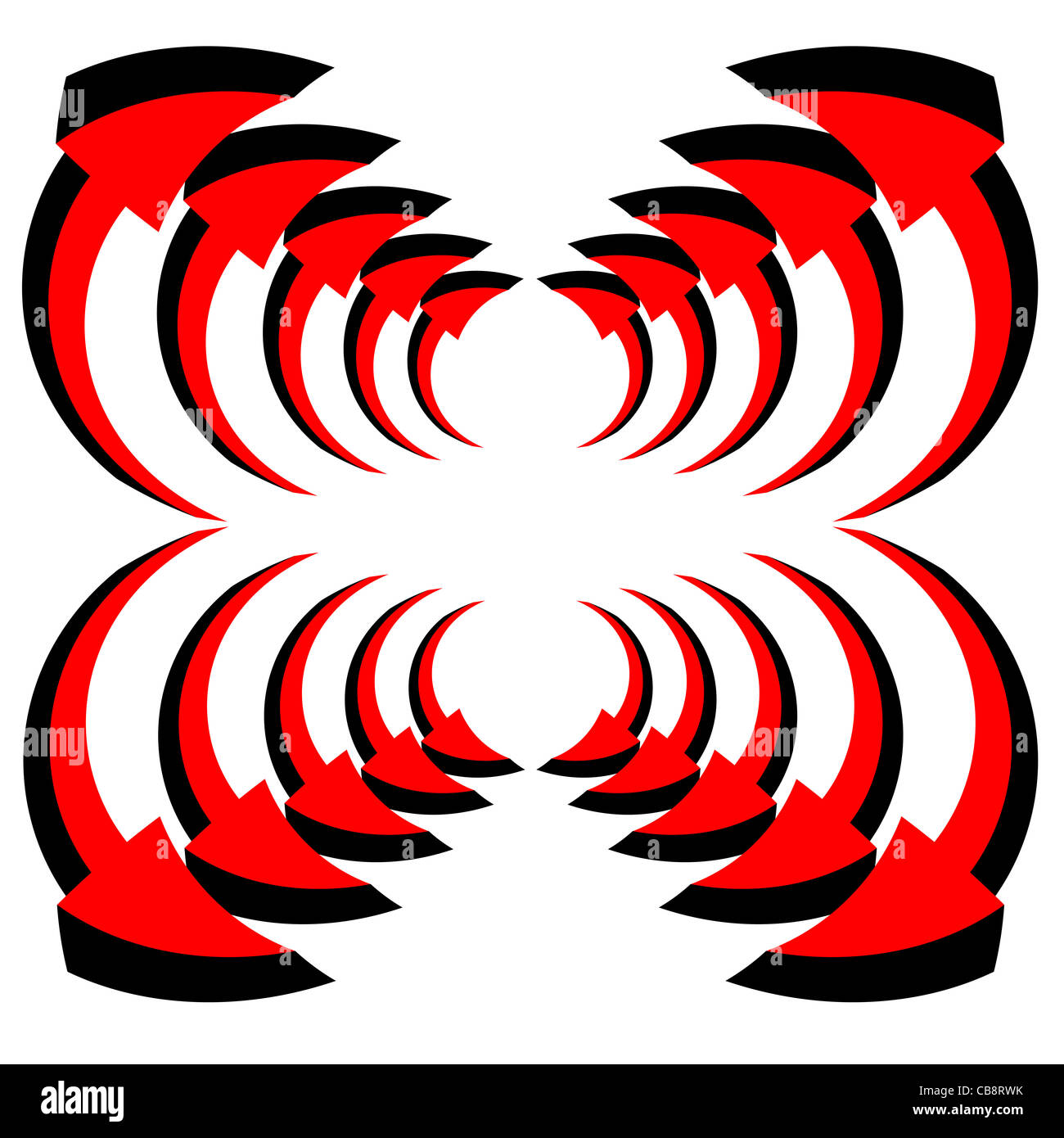 Vector set of red arrows Stock Photo - Alamy