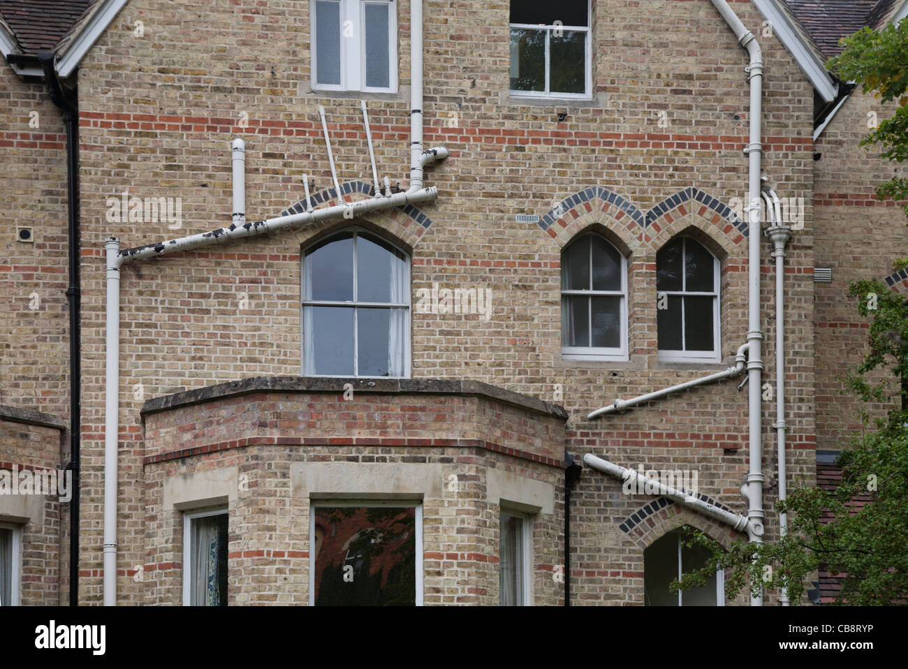 External plumbing in an old house, Oxford, UK Stock Photo - Alamy