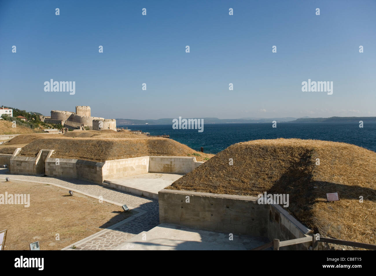 Kilid Bahr Fort on the Gallipoli peninsula shelled by the British in ...