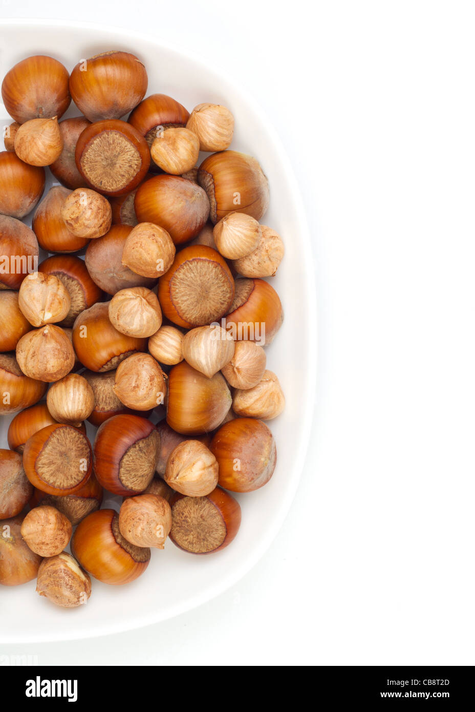 Filbert nut isolated on white background Stock Photo - Alamy