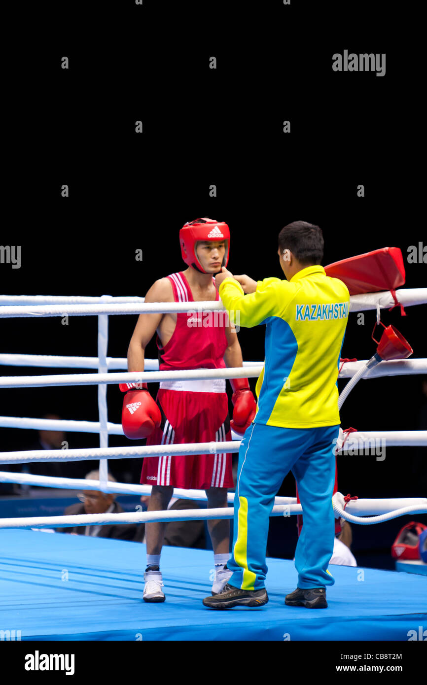 Birzhan ZHAKYPOV of Kazakhstan, Quarterfinals Men's Light Fly, Boxing ...