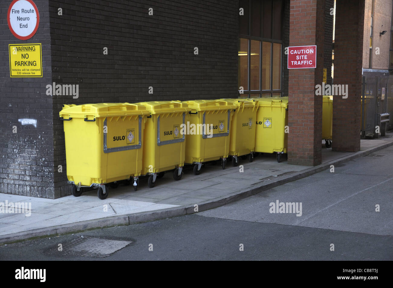 Hospital waste bins Stock Photo - Alamy