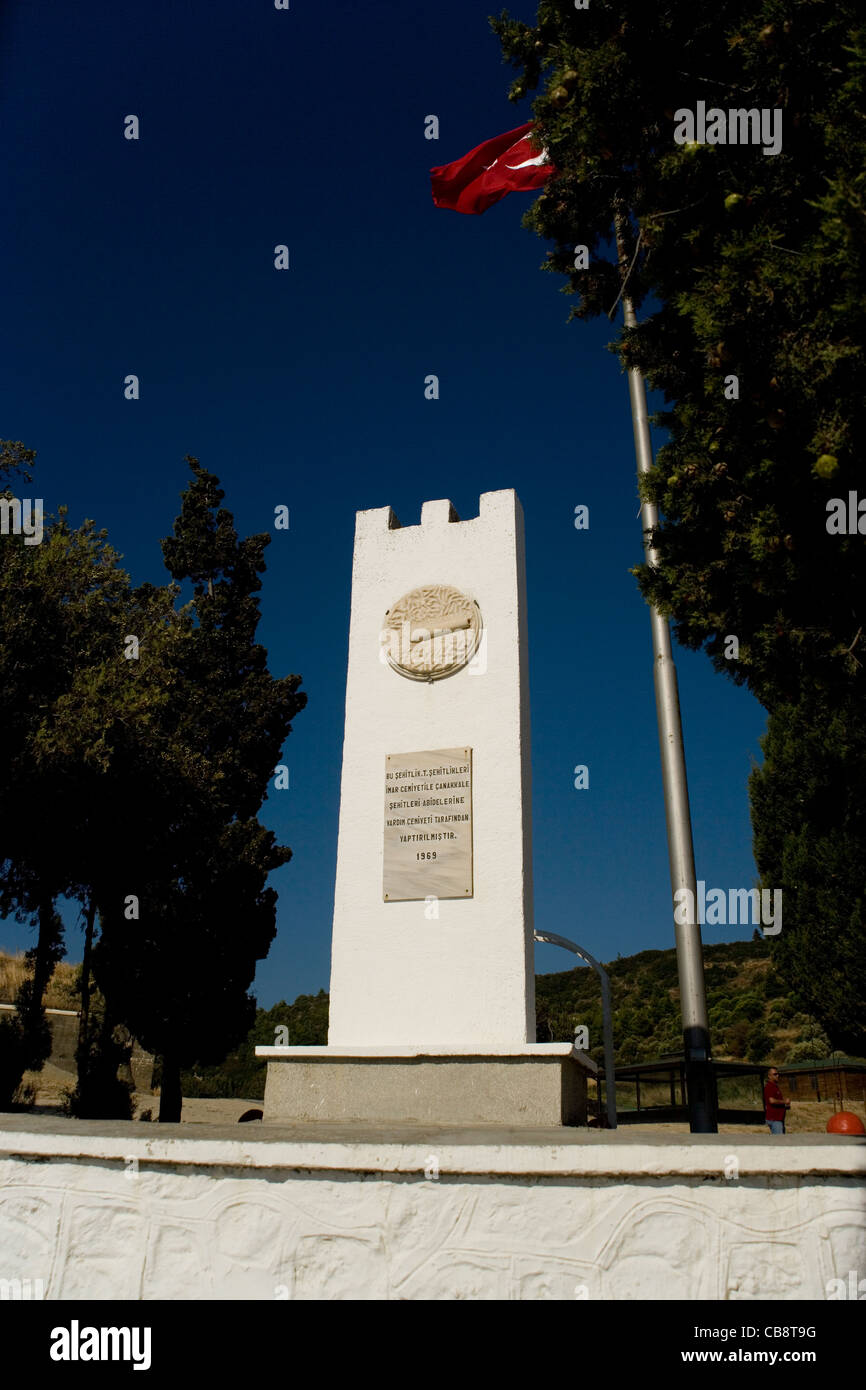 Mecideye Cemetery on the Gallipoli peninsula near the Kilid Bahr Fort ...