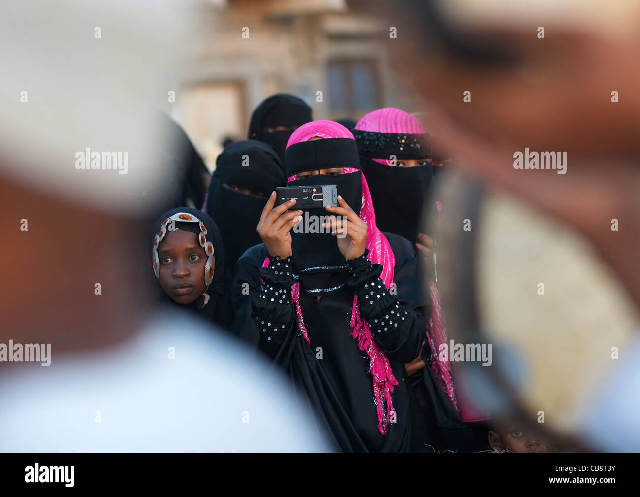 Photograph islam islamic veil buibui niqab cel hi-res stock photography ...