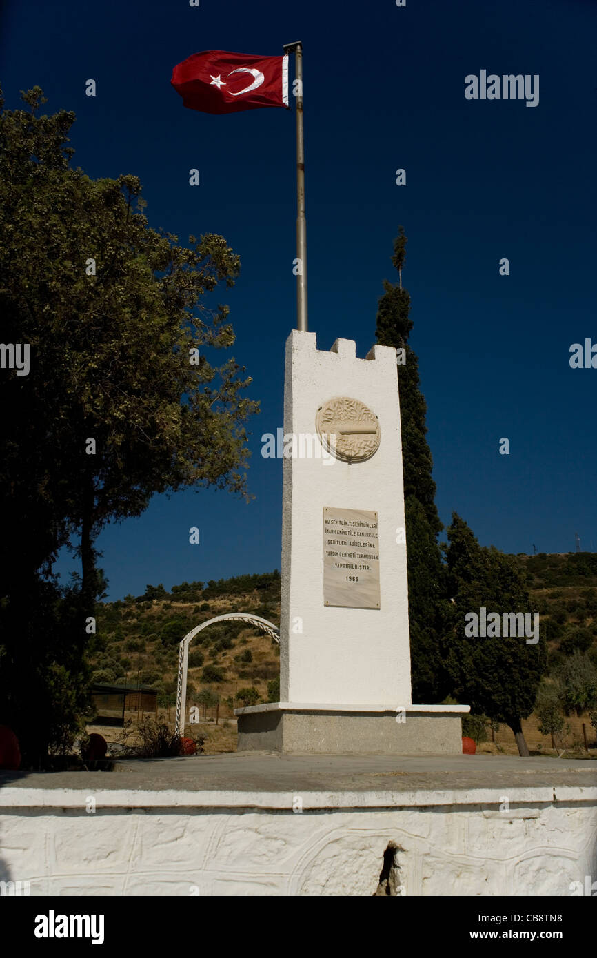 Mecideye Cemetery on the Gallipoli peninsula near the Kilid Bahr Fort ...