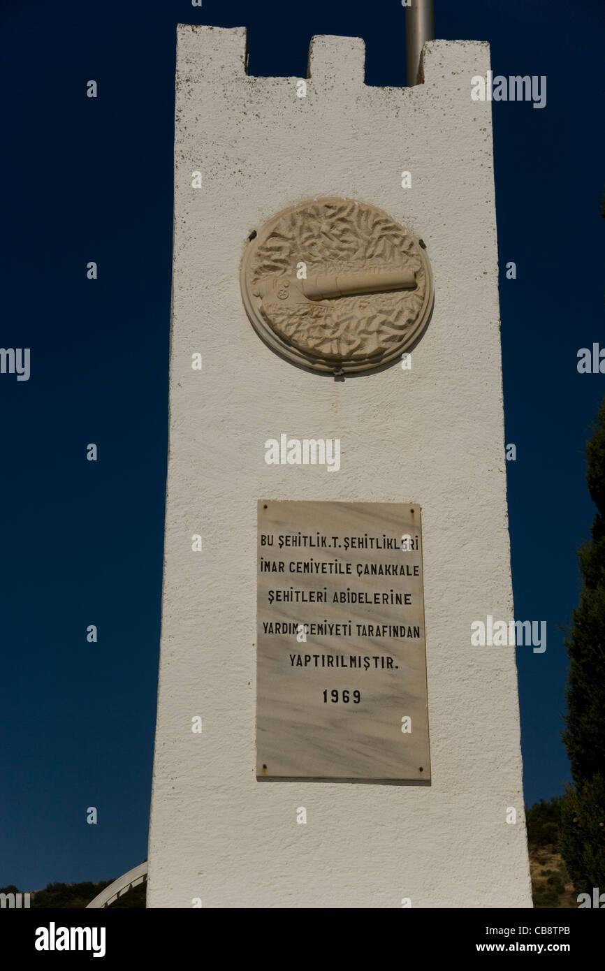 Mecideye Cemetery on the Gallipoli peninsula near the Kilid Bahr Fort ...