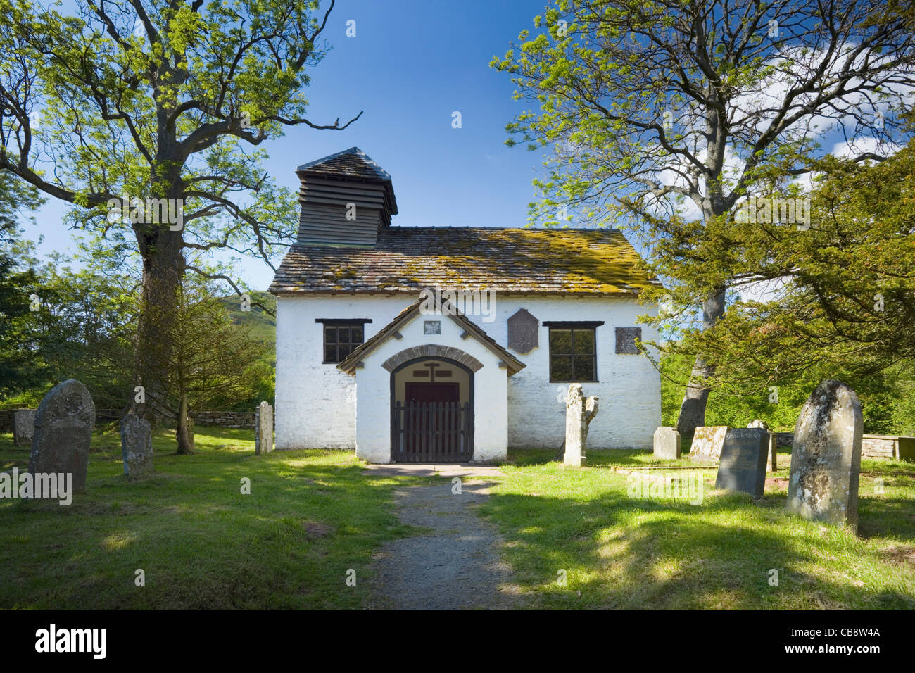 St Mary's Chapel, Capel-y-ffin. The Black Mountains. Brecon Beacons ...