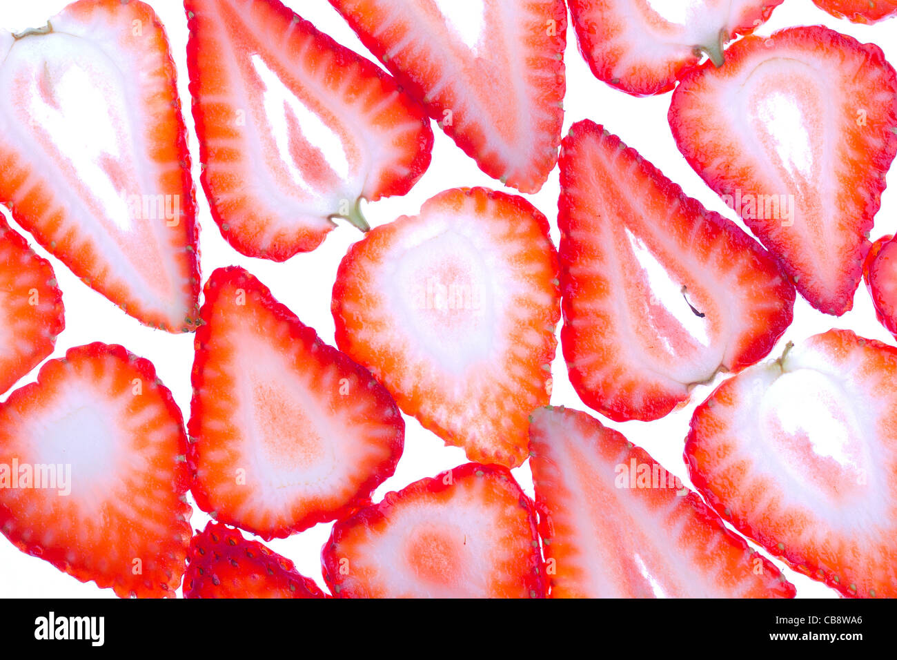 Strawberry background, closeup Stock Photo - Alamy