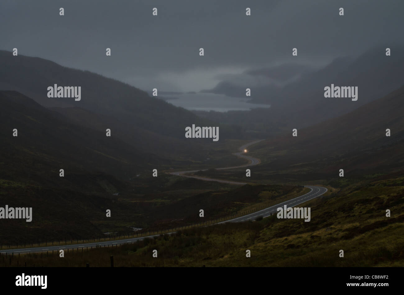 Scottish landscape night lights hi-res stock photography and images - Alamy