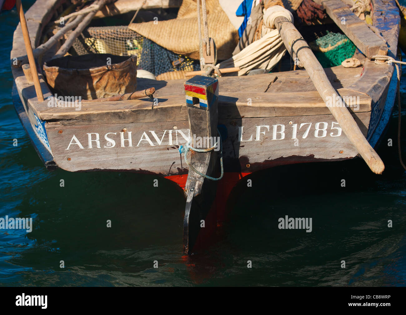 Poop Of Dhow Boat In Lamu Kenya Stock Photo - Alamy