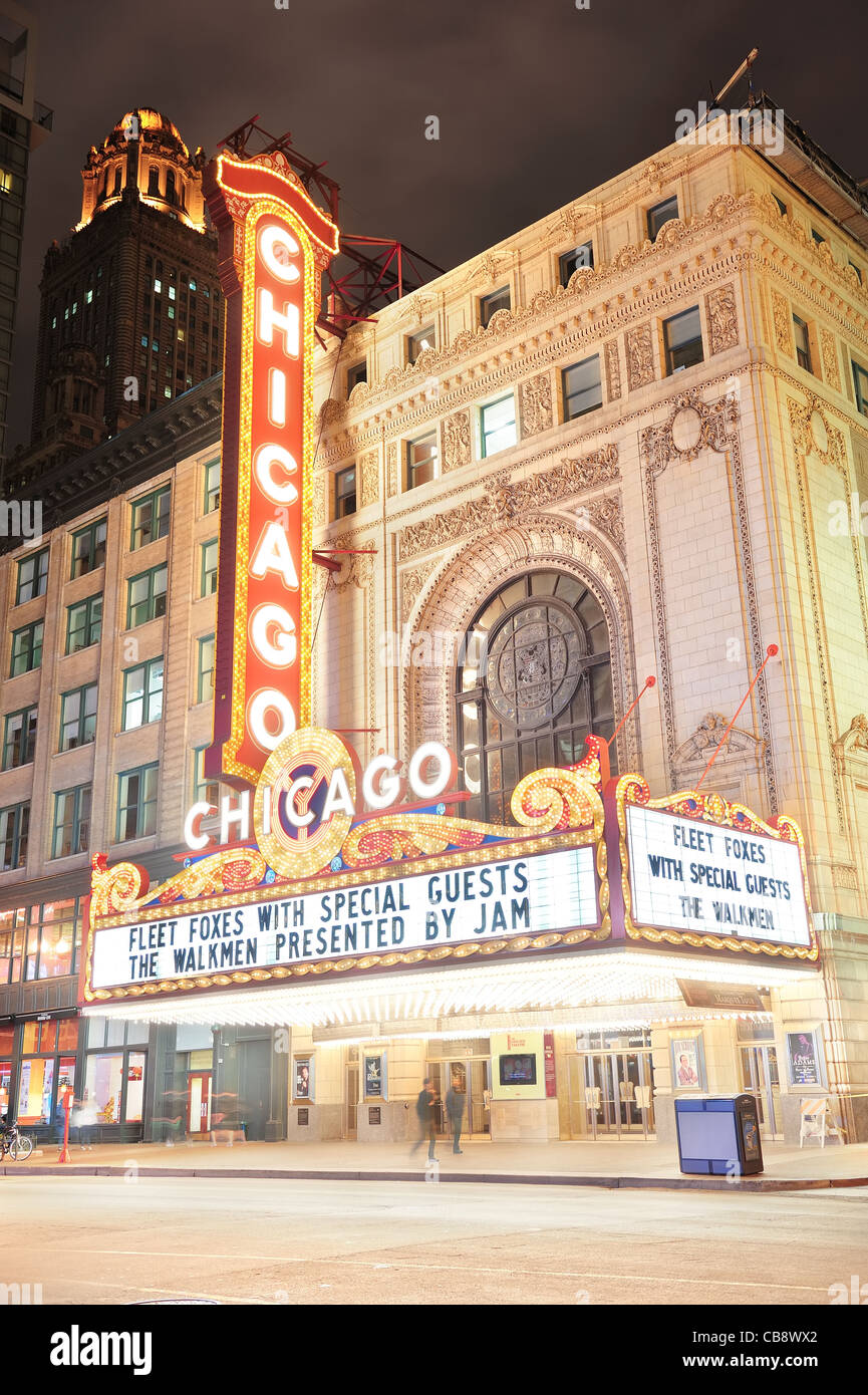 Chicago Theatre Marquee High Resolution Stock Photography and Images ...