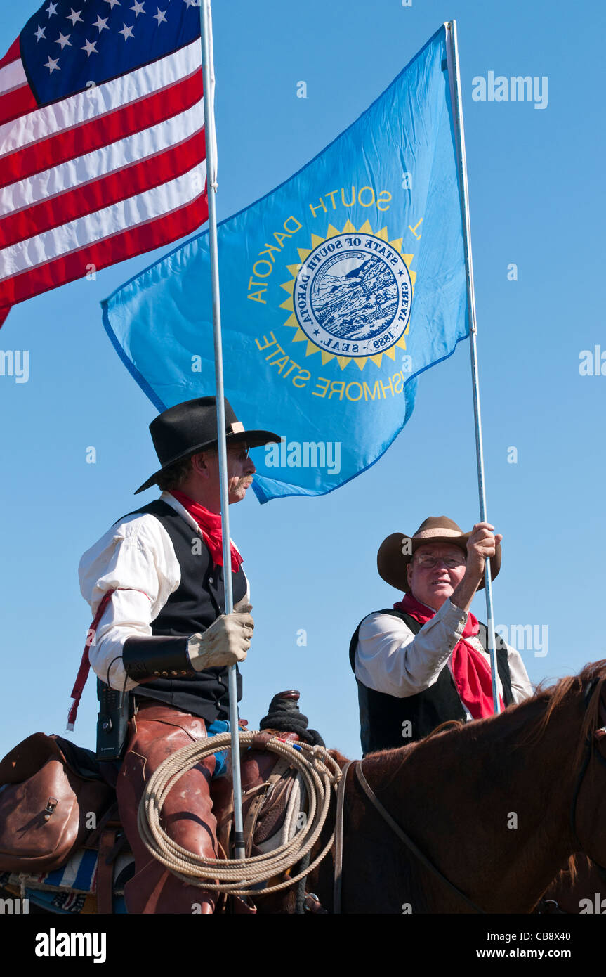 Buffalo roundup flag flag hi-res stock photography and images - Alamy