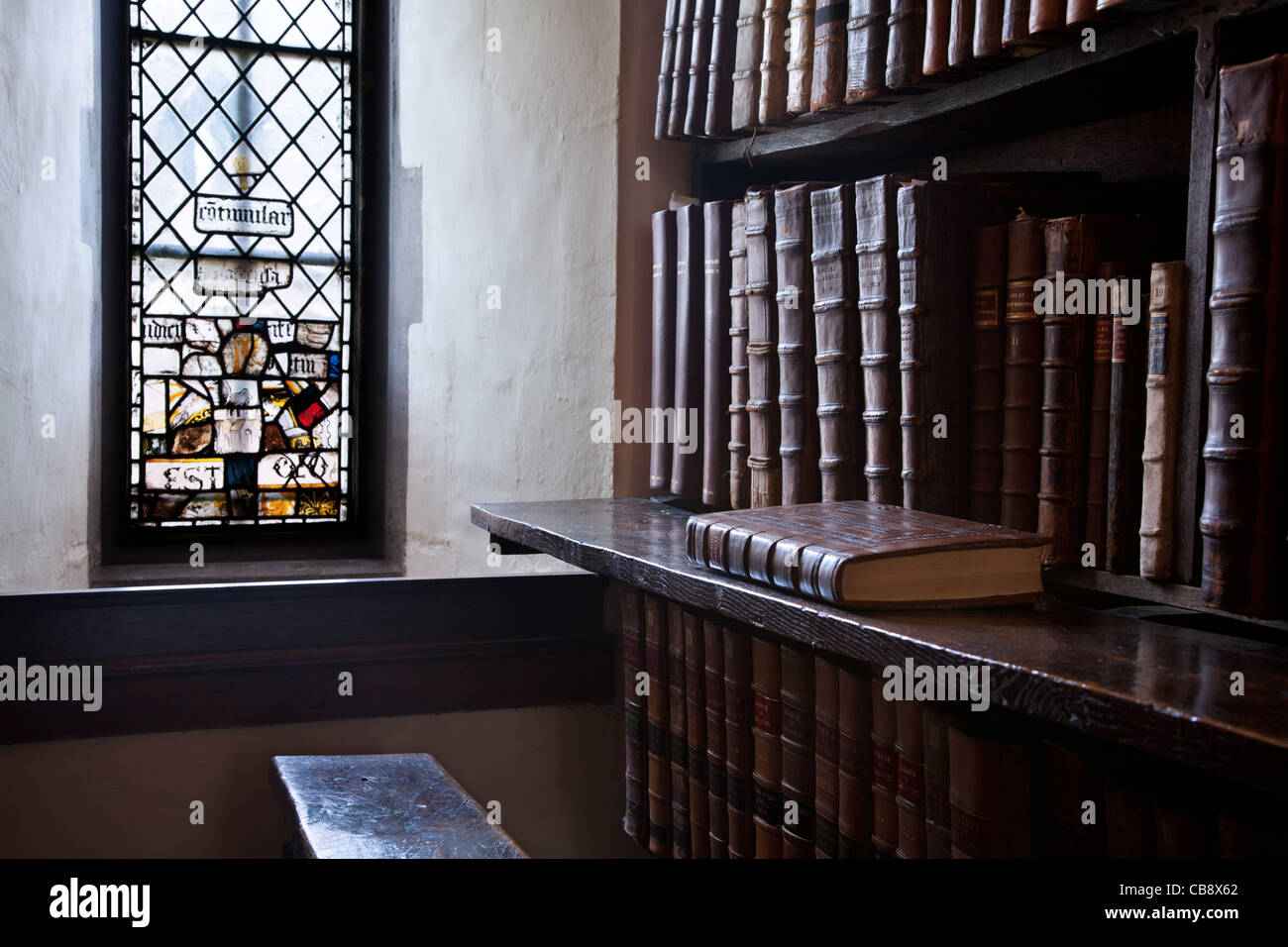 Library at Merton College, Oxford, UK Stock Photo - Alamy
