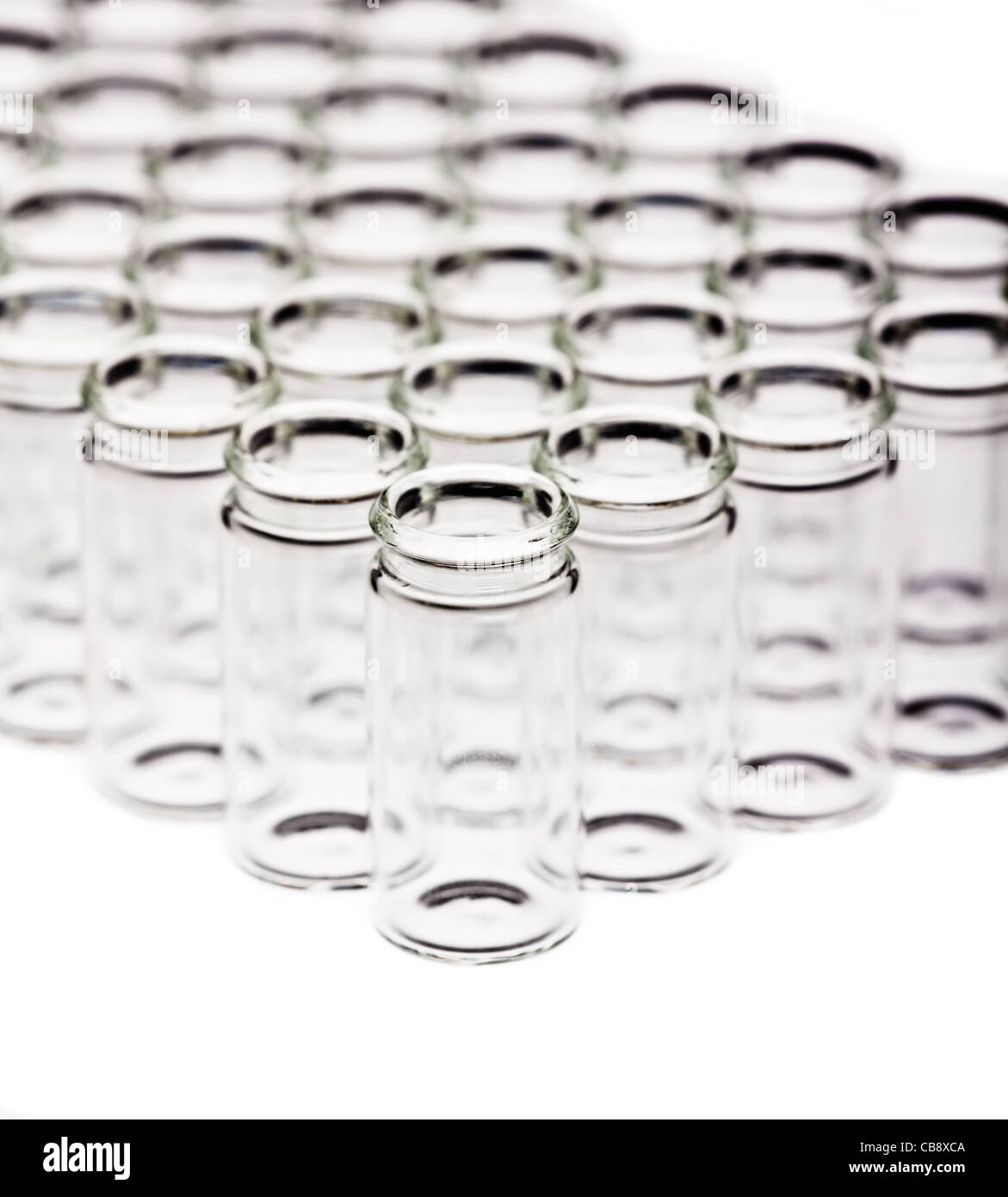 Laboratory glass test tubes for an experiment in a science research lab ...