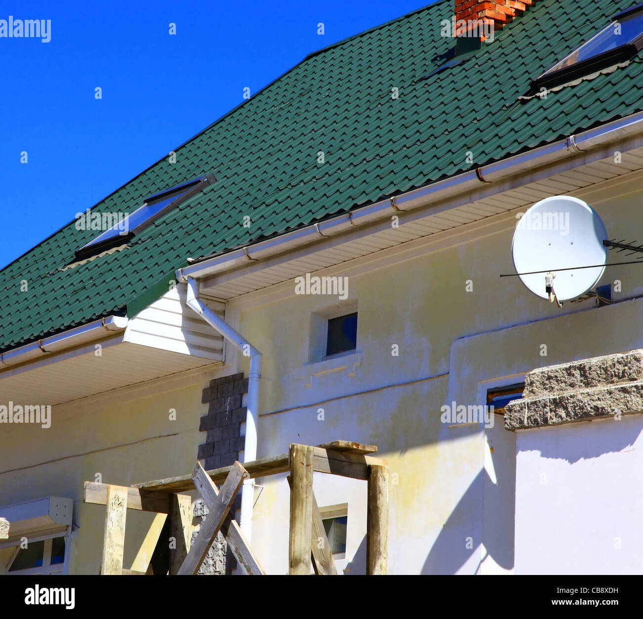 Part of the house under construction. Day Stock Photo - Alamy
