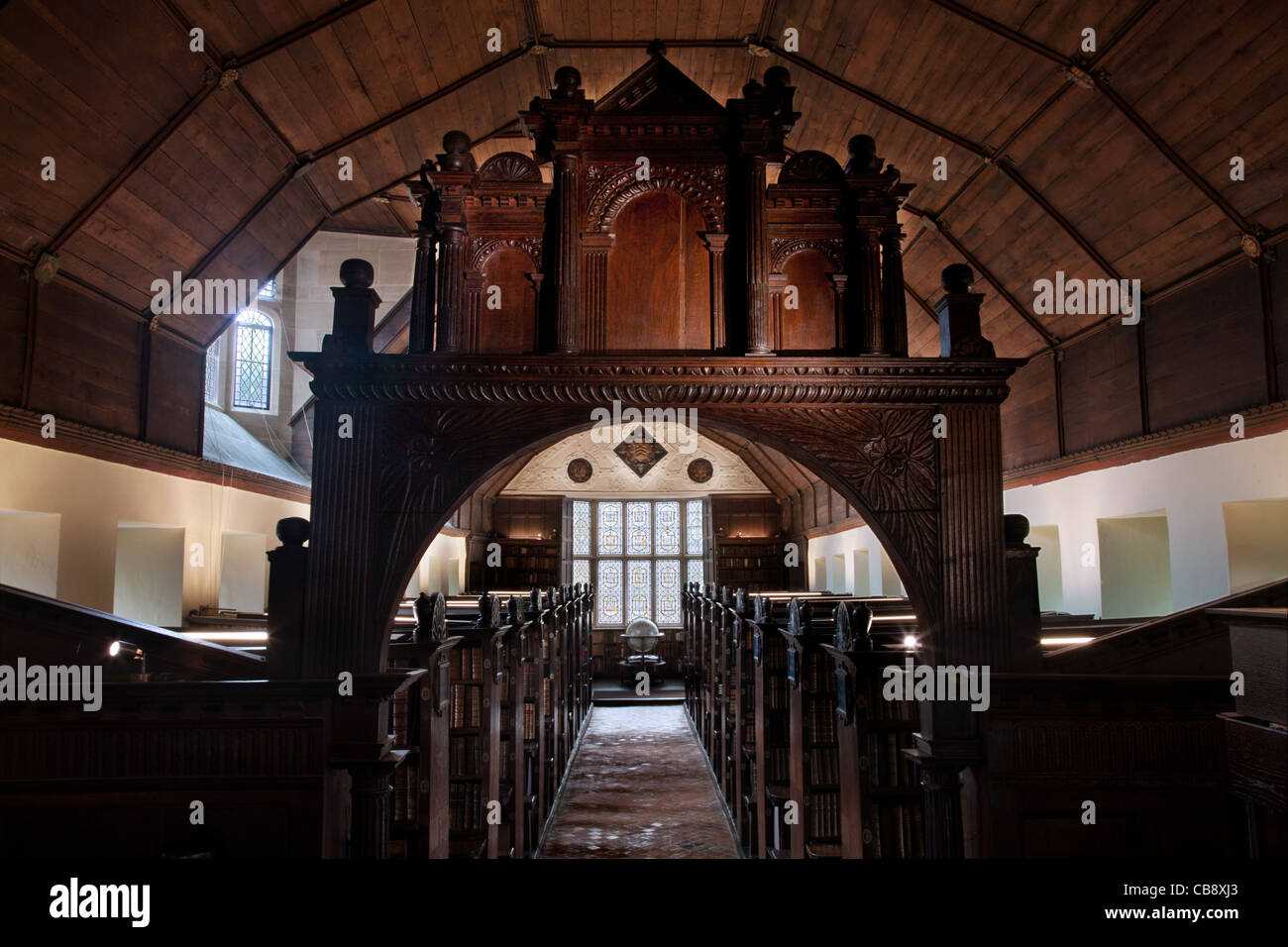 Library at Merton College, Oxford, UK Stock Photo - Alamy