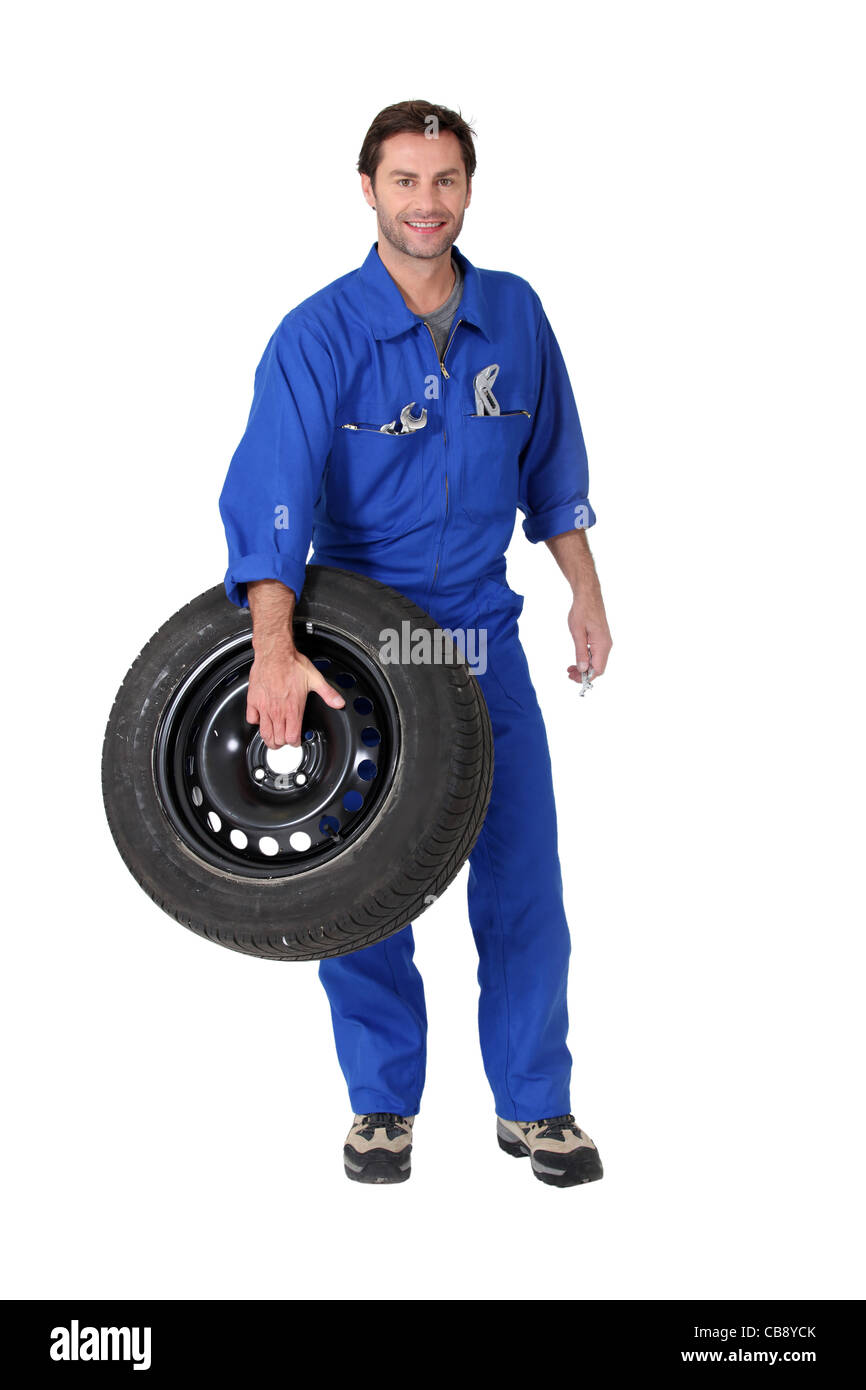 portrait of a mecanic Stock Photo - Alamy