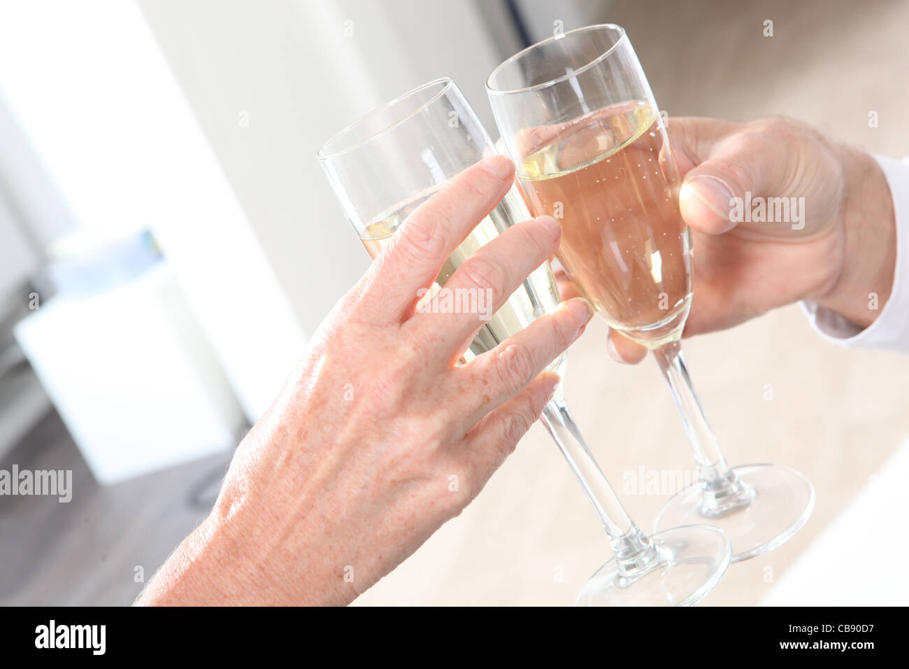 Making a toast Stock Photo - Alamy