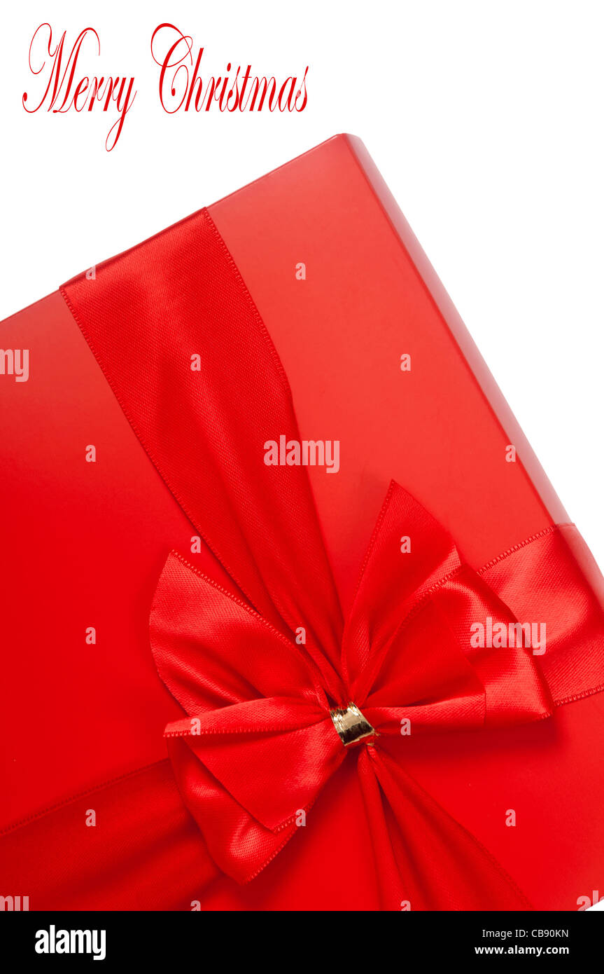 Christmas present in a white background Stock Photo - Alamy