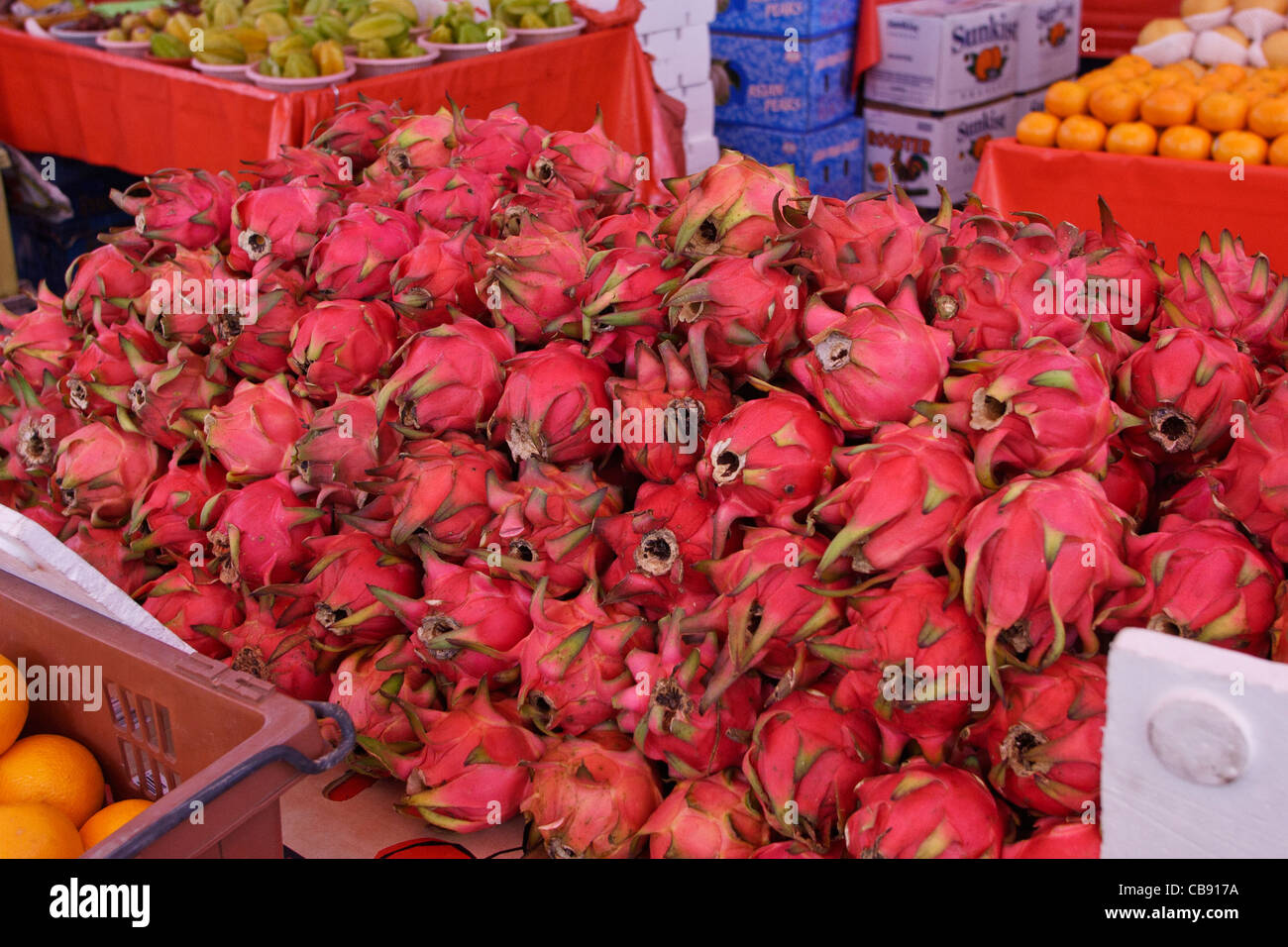 Dragon fruits, Singapore Stock Photo - Alamy