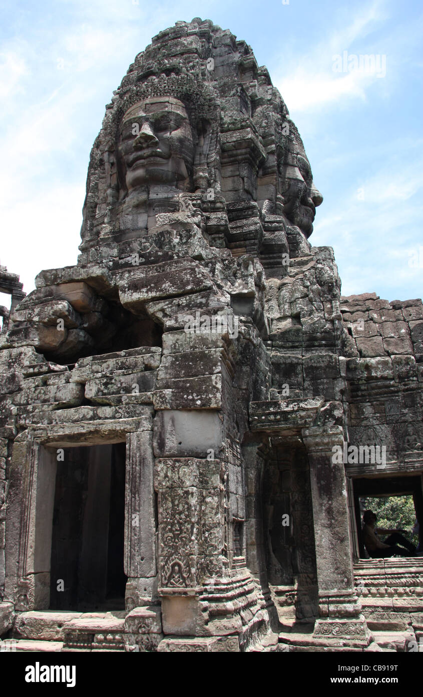 Bayon face towers hi-res stock photography and images - Alamy