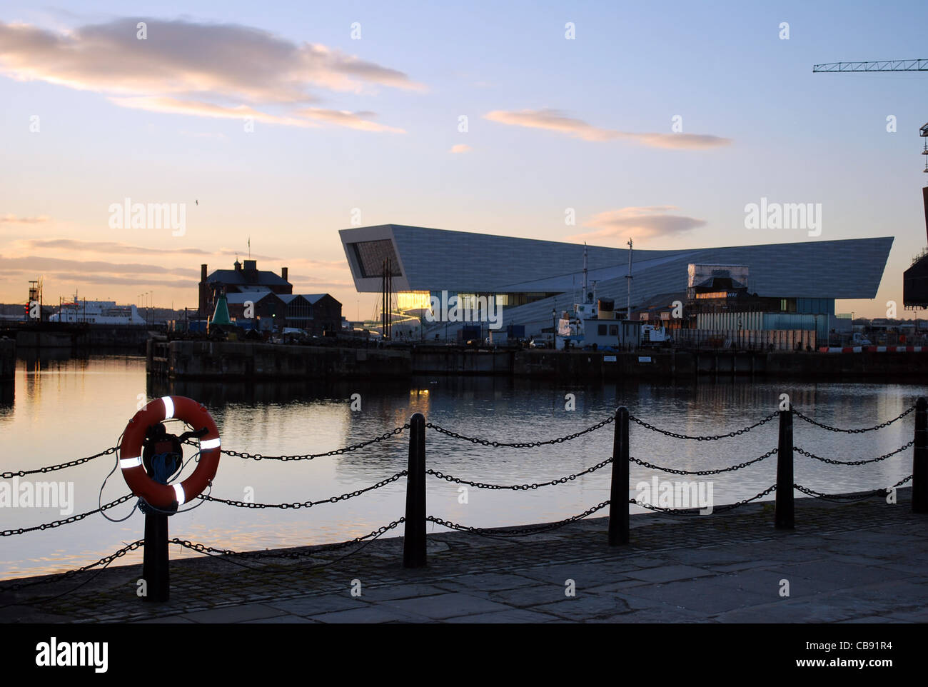 View of the docks and river in Liverpool Stock Photo - Alamy