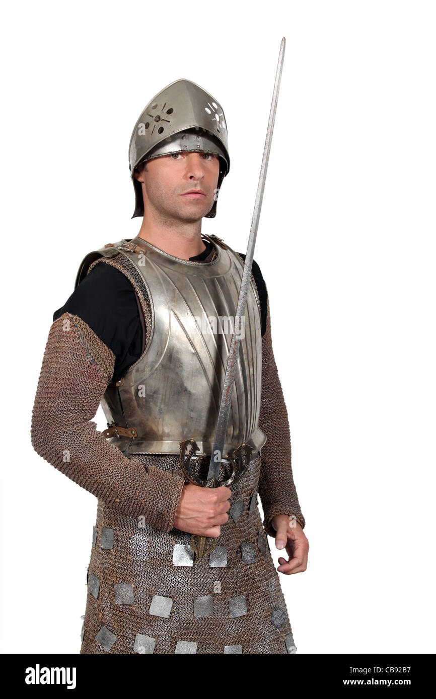 Knight in shining armour Stock Photo - Alamy