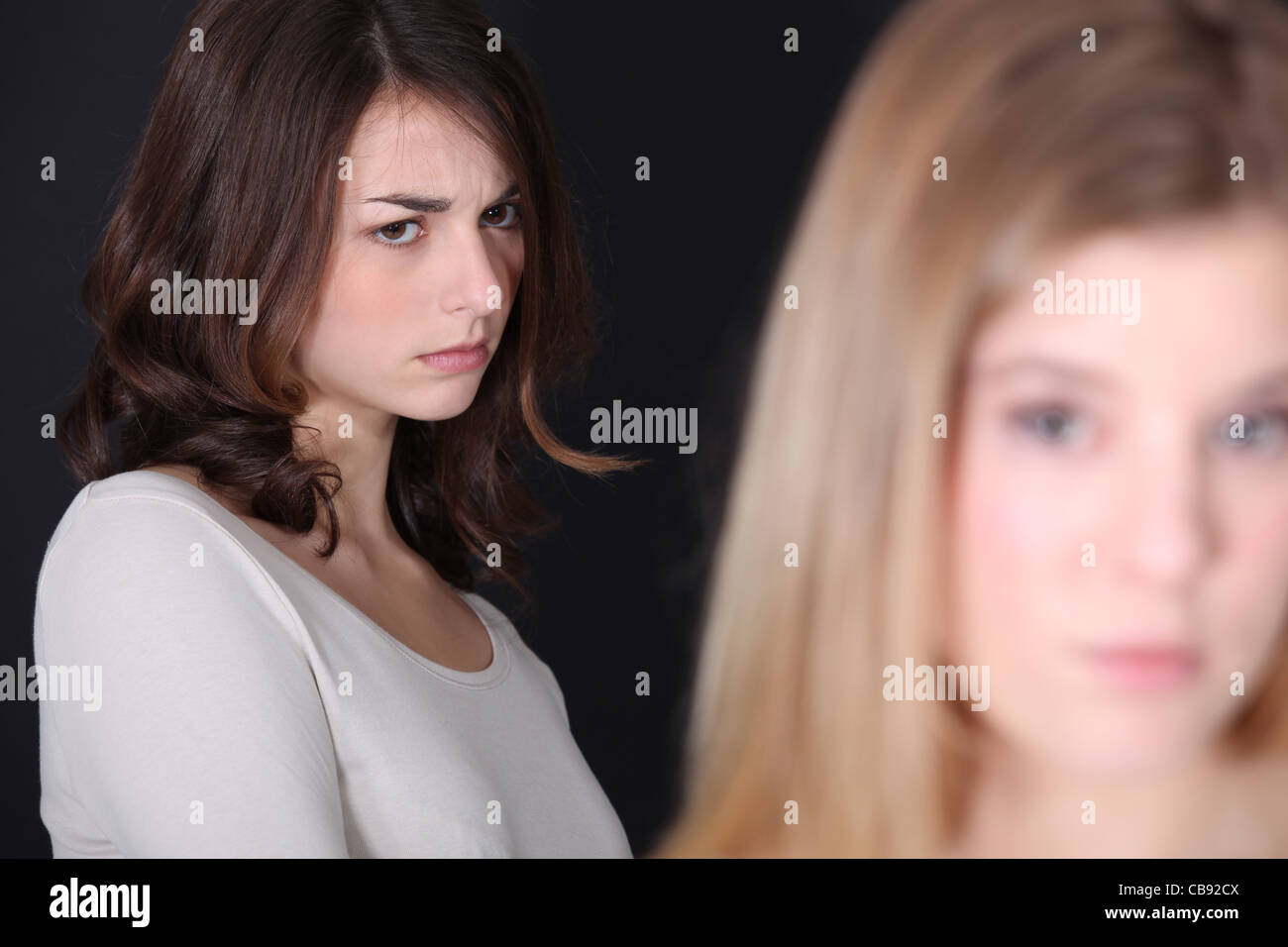 Two friends having an argument Stock Photo - Alamy