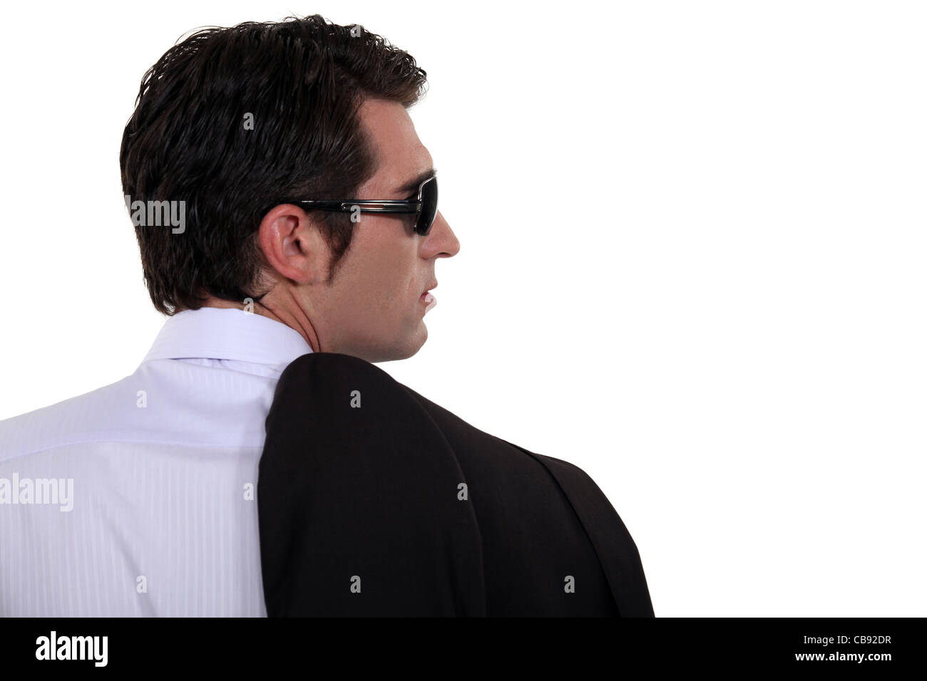 Back view of a smart man wearing sunglasses Stock Photo - Alamy