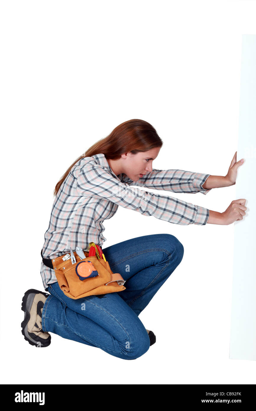 A female handyman Stock Photo - Alamy