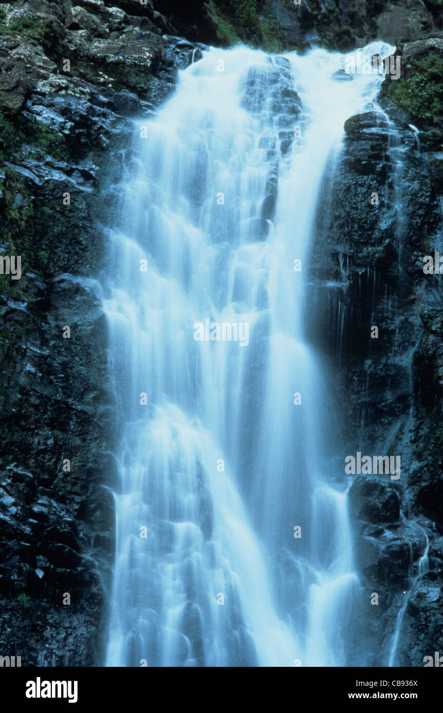 Hawaii, Molokai, Halawa Valley, Mooula Falls Stock Photo - Alamy