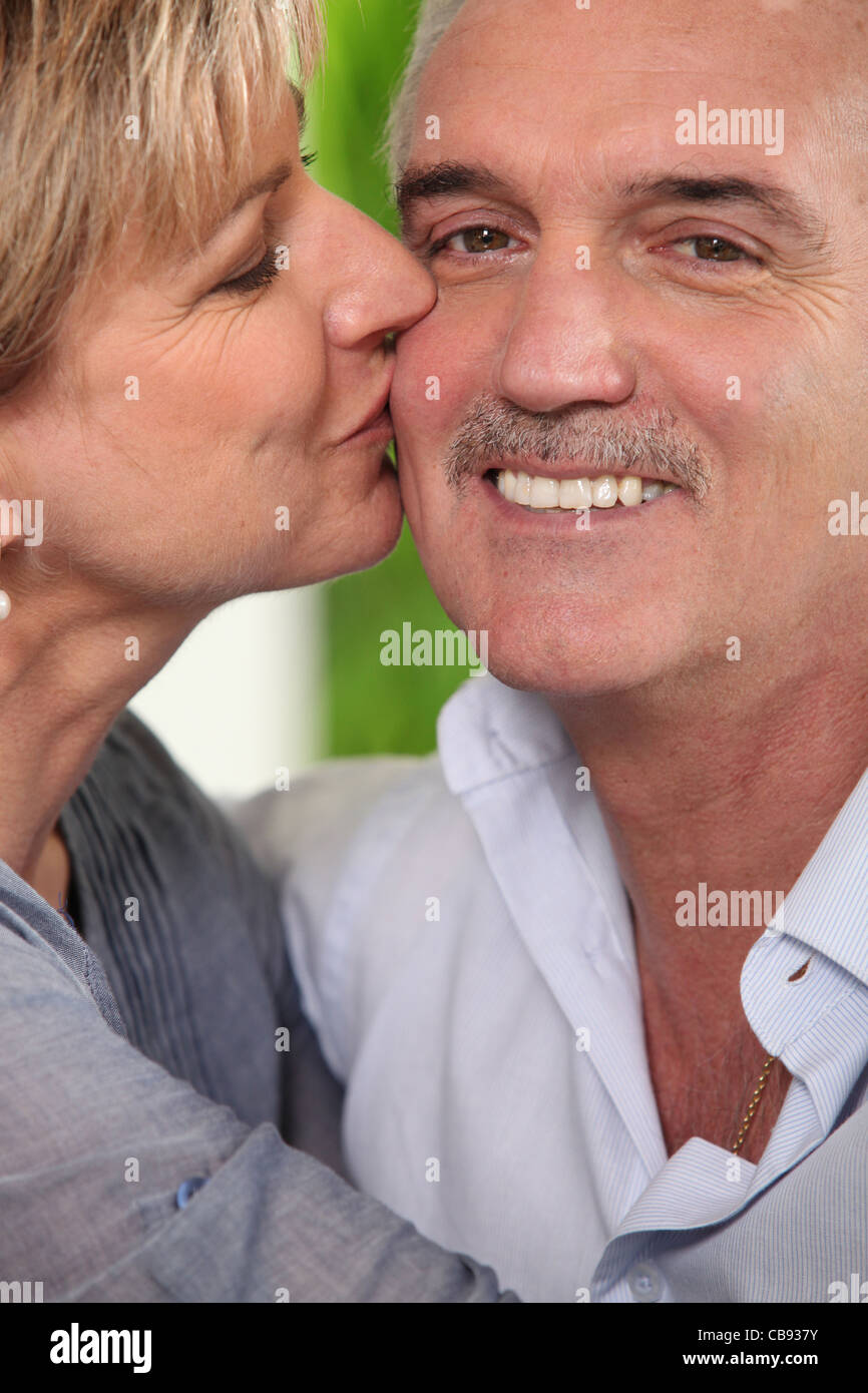 A peck on the cheek hi-res stock photography and images - Alamy