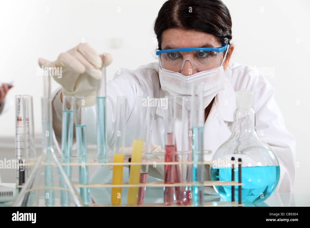 scientist making analysis in a lab Stock Photo - Alamy