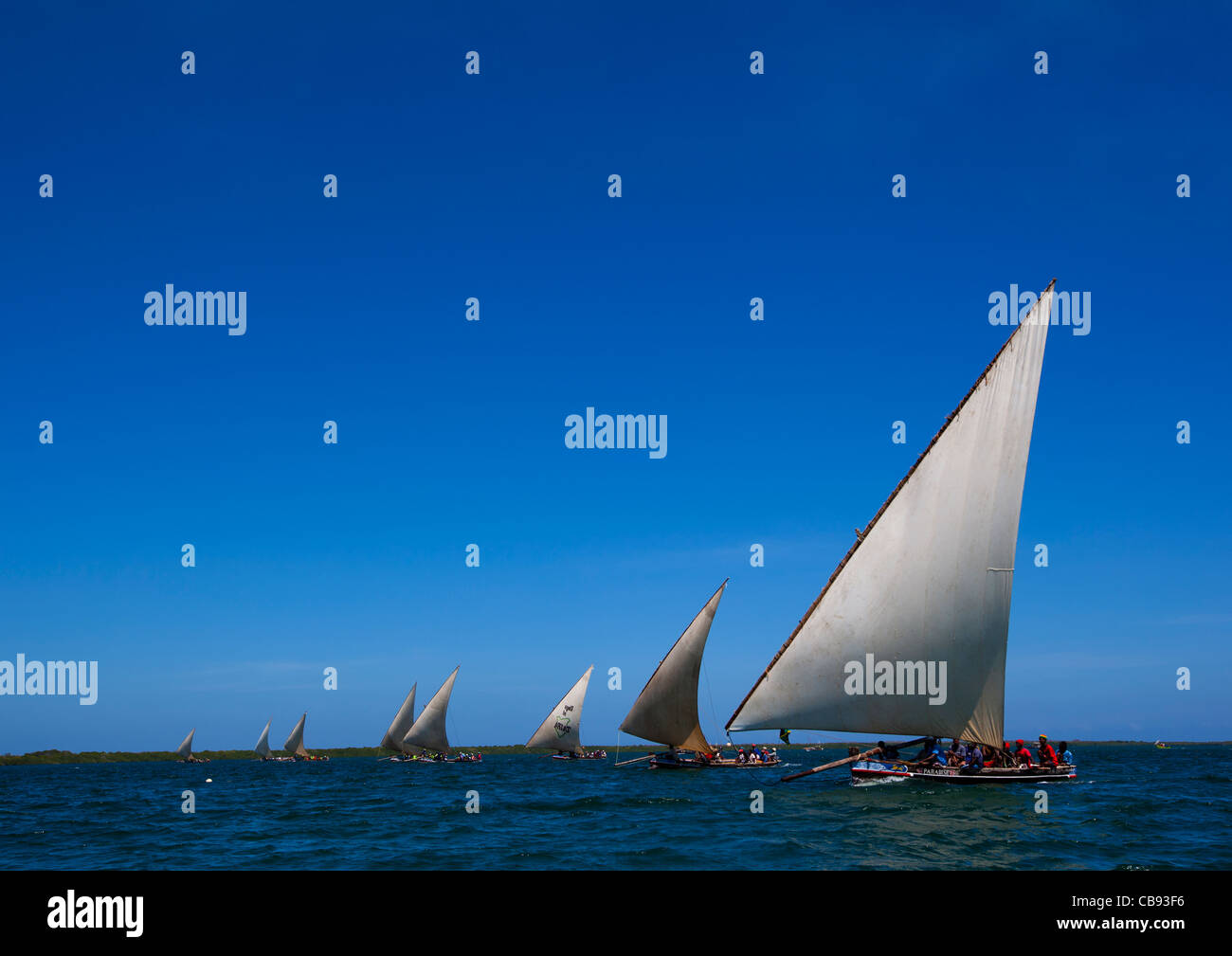 Dhow Race, Maulidi Festival, Lamu, Kenya Stock Photo - Alamy